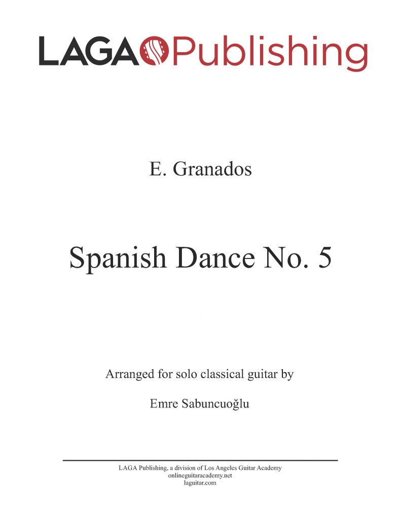 Spanish Dance No. 5: Andaluza by Enrique Granados - Online Guitar ...
